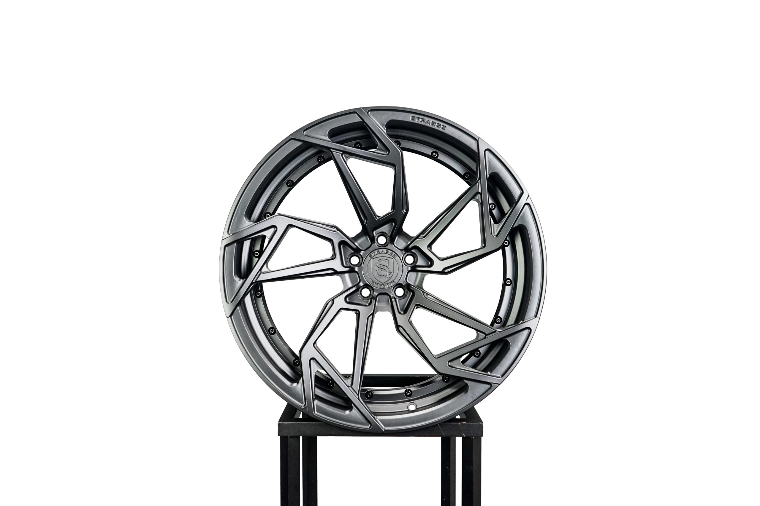 SB1 Deep Concave Duoblock - Satin Black - Strasse Wheels