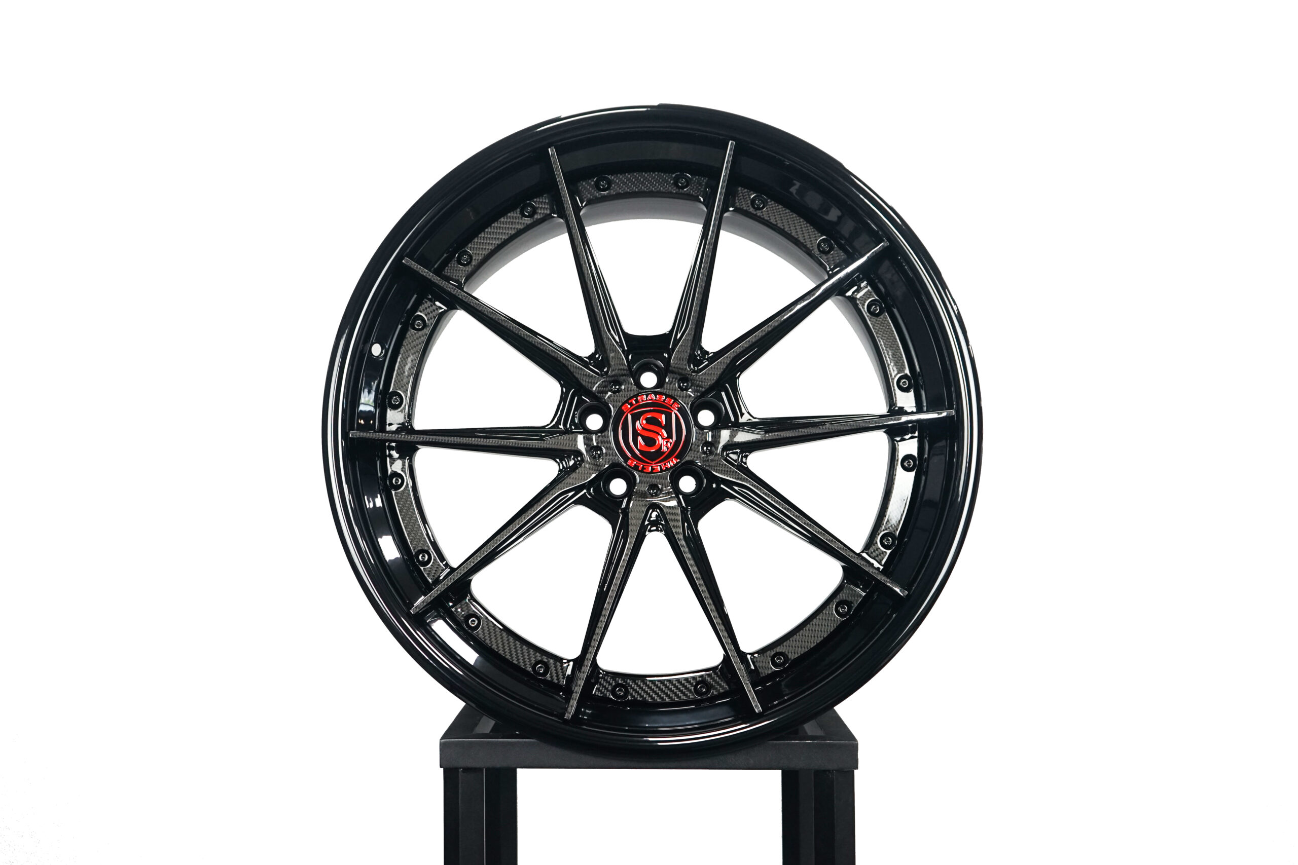 SV10 Deep Concave FS - Carbon Fiber & Black - Strasse Wheels