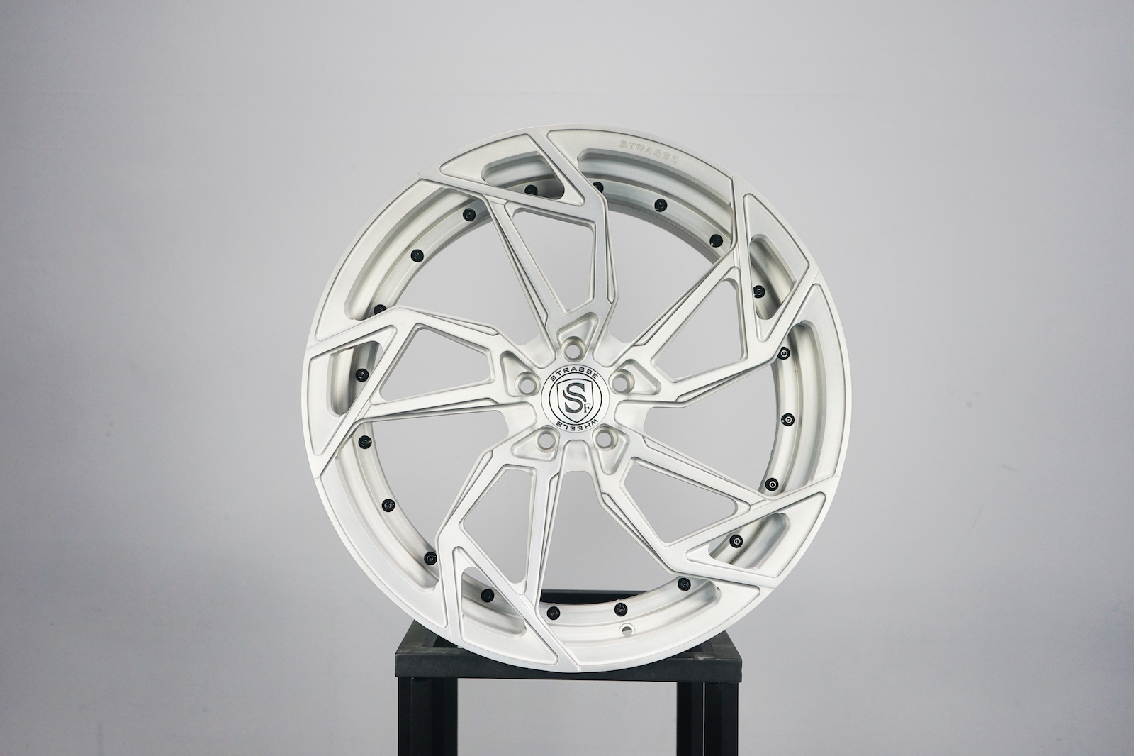 SB1 Deep Concave Duoblock - Matte Titanium - Strasse Wheels