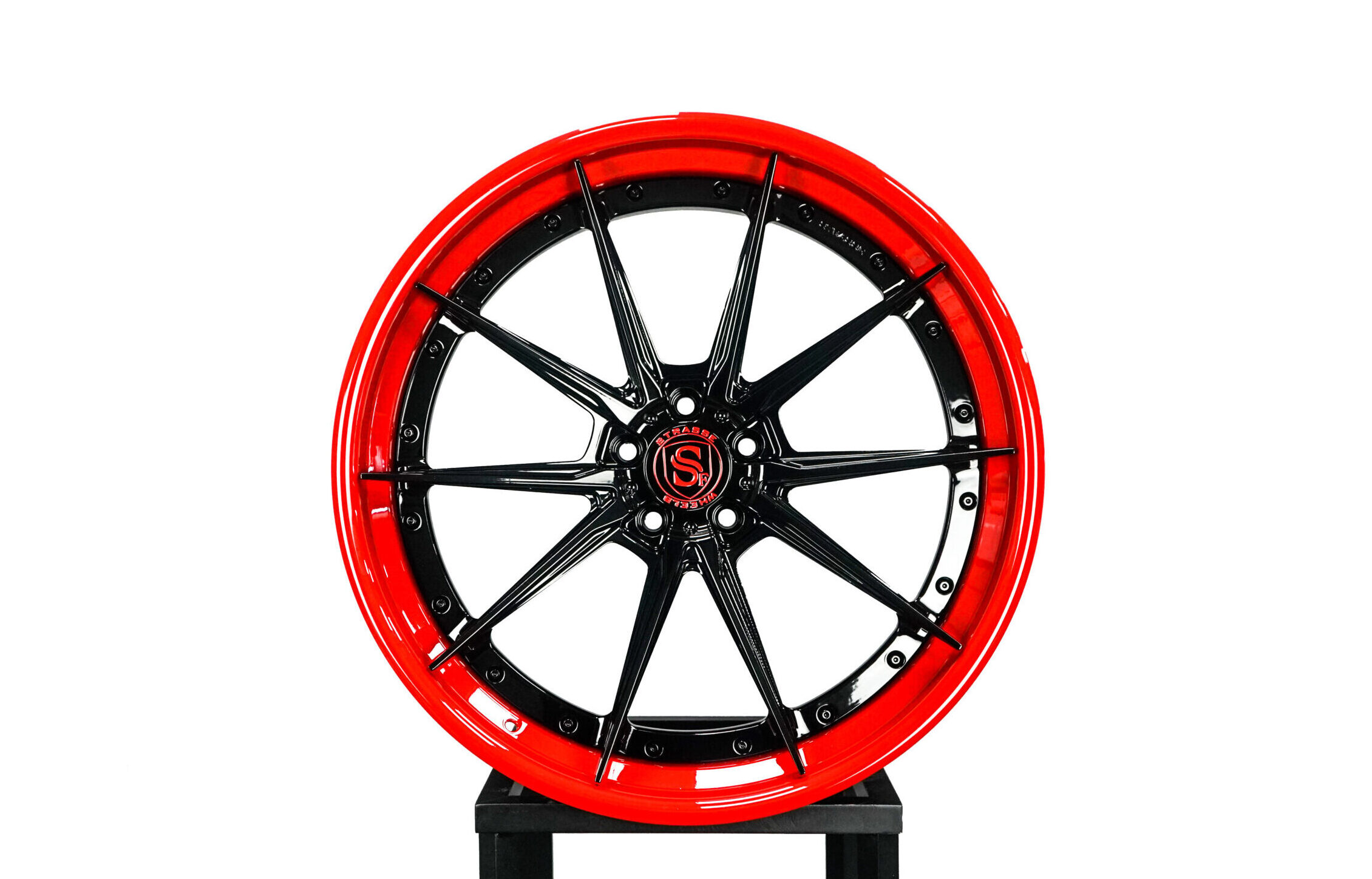 SV10 Deep Concave FS - Gloss Black & Ferrari Rosso Corsa
