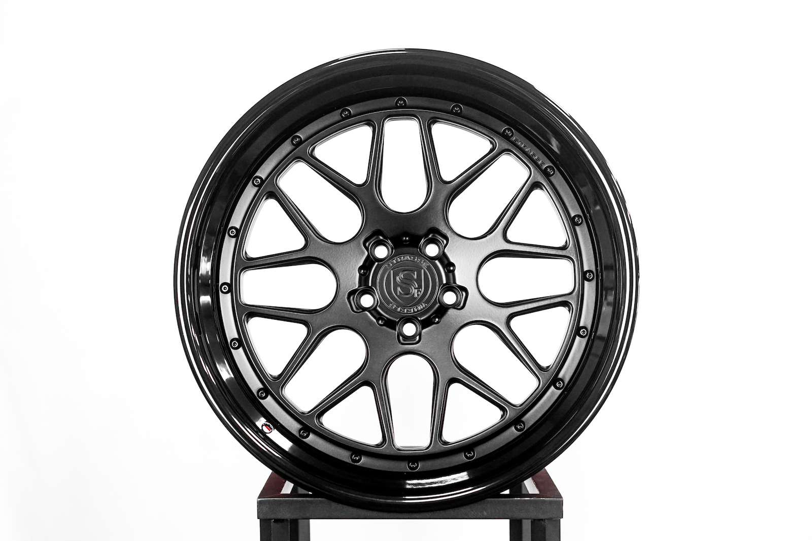 SV8 Track Series - Satin Black & Gloss Black & Gloss Brushed Red
