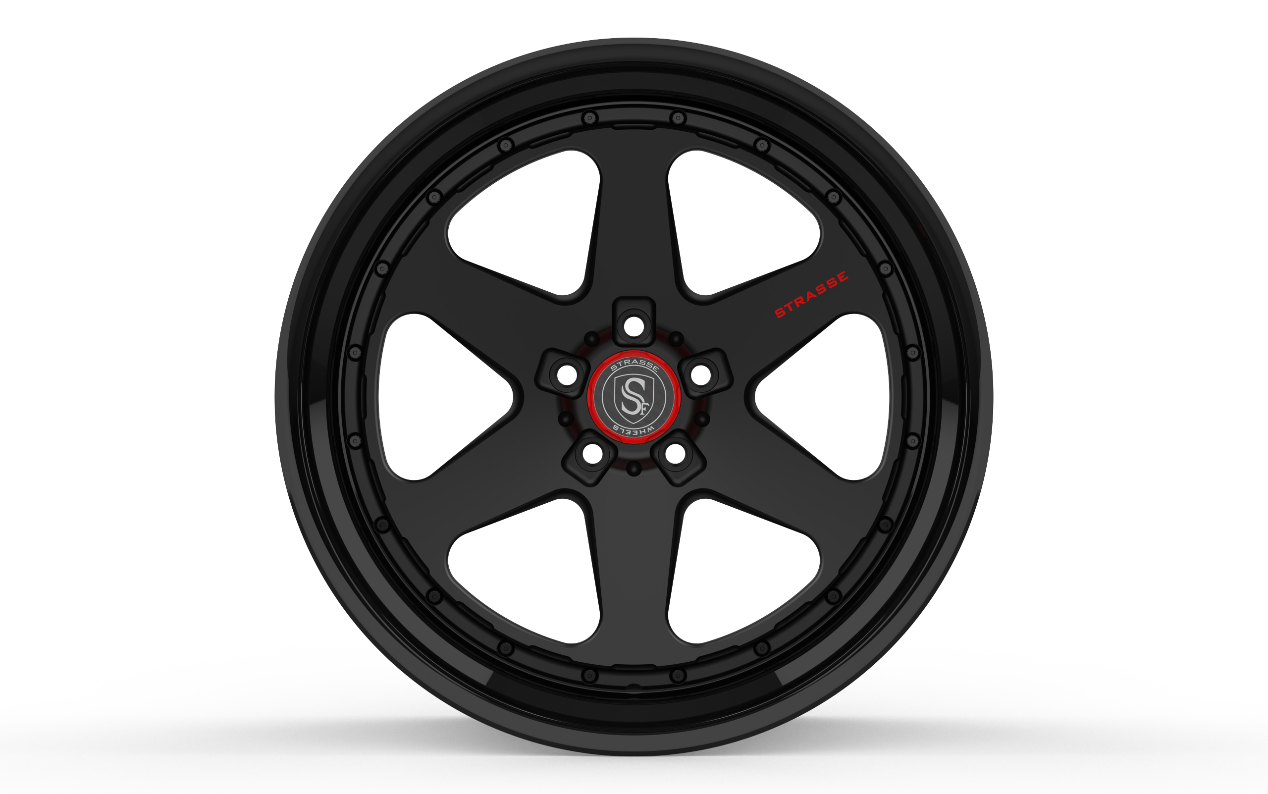 S6 Track Series - Satin Black & Gloss Black - Strasse Wheels